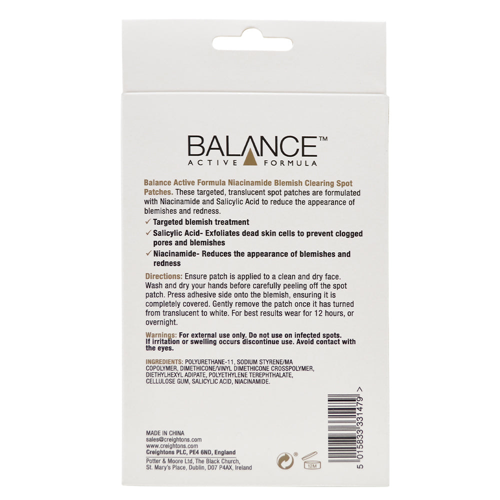 Balance Active Niacinamide Spot Patches – Balance Active Formula